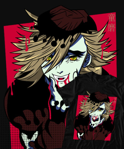 Camiseta unisex Demon Slayer Douma segunda Luna Superior - Mandragora Store