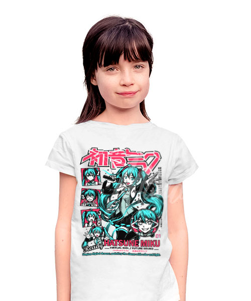 Camiseta unisex Hatsune Miku Estrella de POP - Mandragora Store